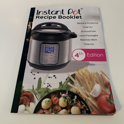 Instant Pot Recipe Booklet 4th Edition Pressure Cooker Home Meals ...