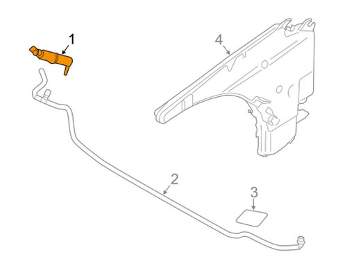 NEW BMW X1 E84 FRONT RIGHT HEADLIGHT SPRAY WASHER NOZZLE 61677321892 ...