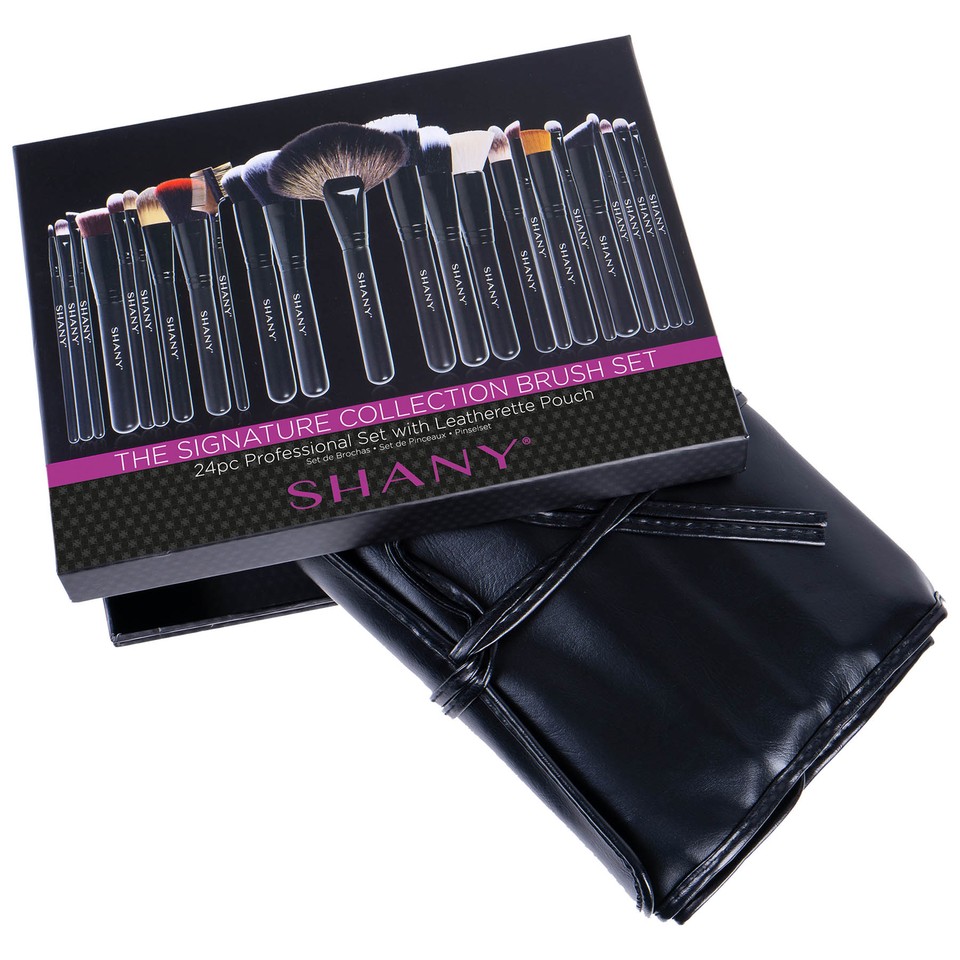 SHANY The Masterpiece Pro Signature Brush Set - 24pcs Handmade Natural ...