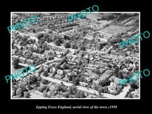 OLD 6 X 4 HISTORIC PHOTO OF EPPING ESSEX ENGLAND AERIAL VIEW OF TOWN ...