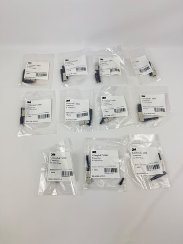 3M 80-6108-4525-9 Crimplok 6900 125um Fiber Optic Connector *LOT OF 11 ...