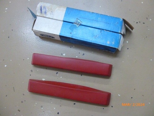 C5ZZ-6524100 NOS Ford Red Arm Rest Pads 1965 1966 Mustang | eBay