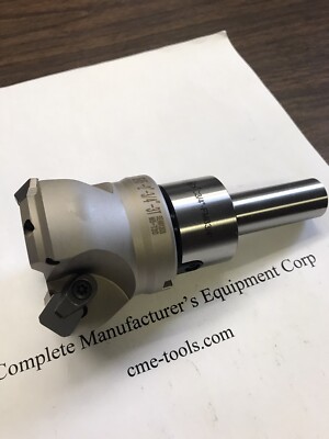 2" 45 degree indexable face shell mill w. 3/4” Straight Arbor,face ...