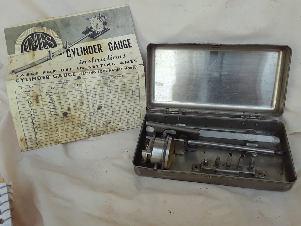 Vintage B.C. Ames Co Cylinder Gauge Machinist Machining Tool w ...