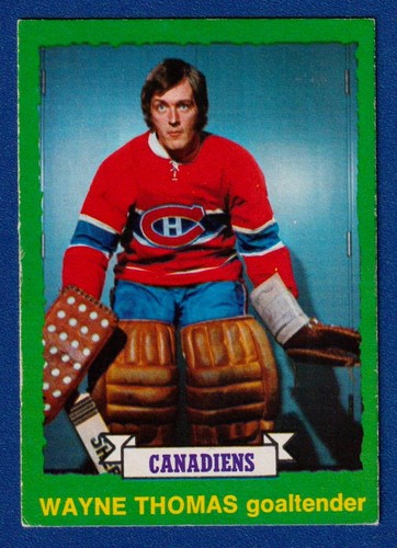 WAYNE THOMAS 1973-74 O-Pee-Chee RC #221 Canadiens Rookie Card VG-EX ...