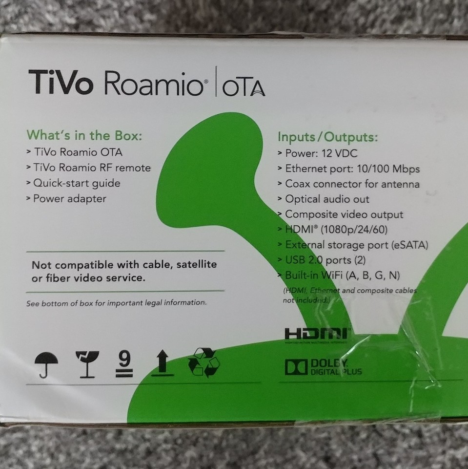 TiVo Roamio OTA ~ LIFETIME SERVICE ~ BRAND NEW SEALED BOX ~ 1TB ~ 155 ...