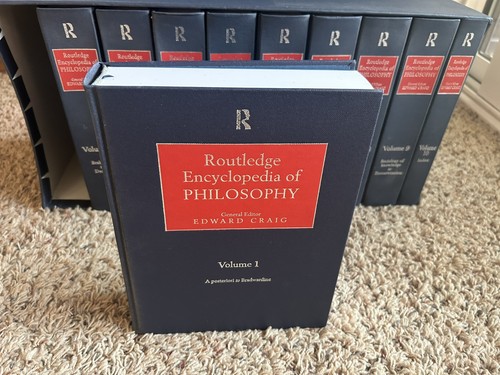 Routledge Encyclopedia Of Philosophy 1998 Edward Craig 10 Volumes NEVER ...