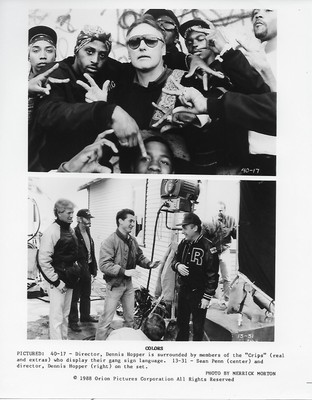 L.A. Cop Action Drama- "COLORS" - an actual 8X10 promotional 1988 movie ...