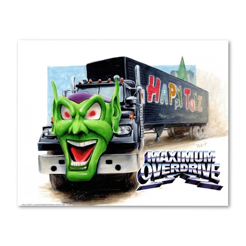 Signed MAXIMUM OVERDRIVE Green Goblin Truck Poster Print Wall Art 11x14 ...