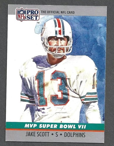 Jake Scott #7 1990 Pro Set Super Bowl MVP Collectibles | eBay