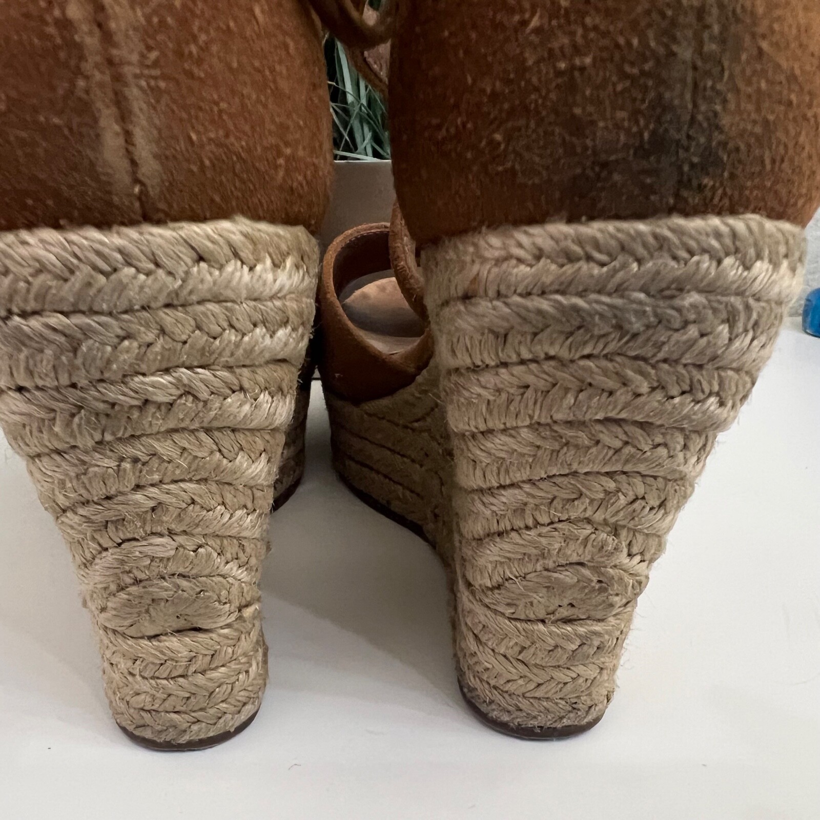 UGG Reagan Suede Leather Wedge Espadrille Sandals Sho… - Gem