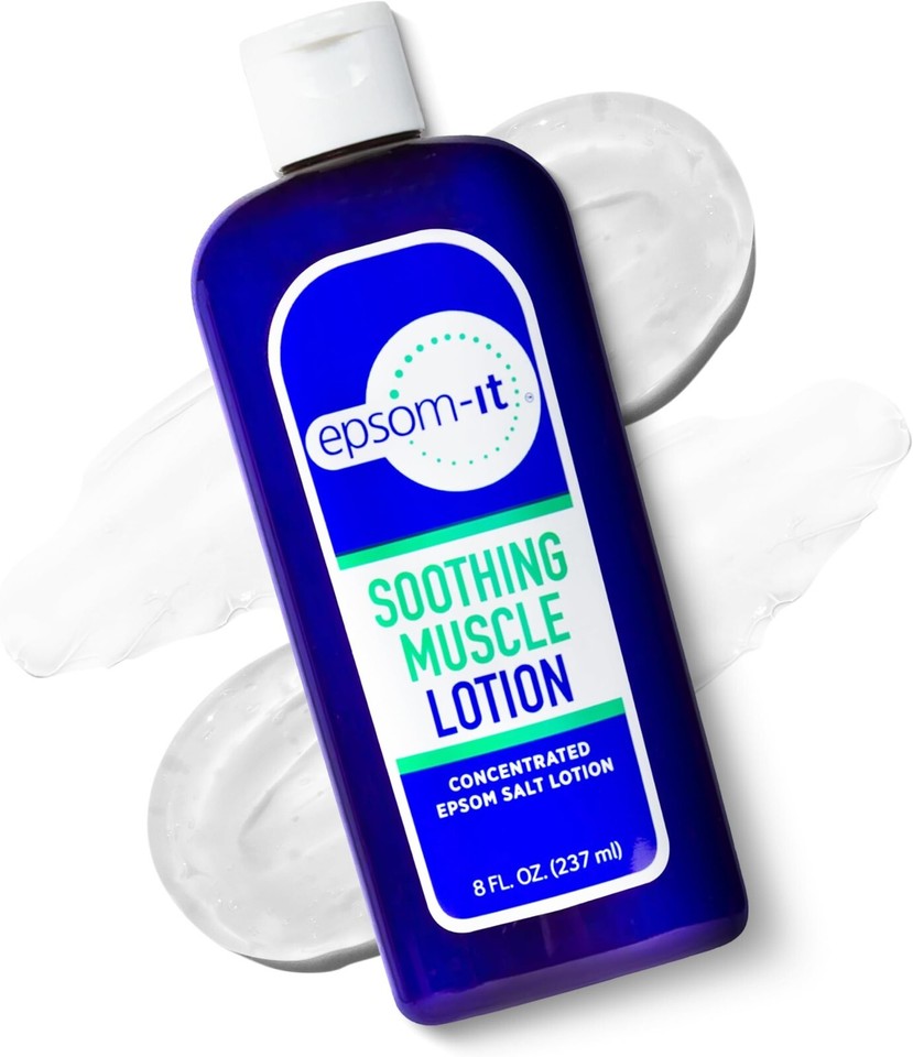 Soothing Muscle Lotion - Epsom Salt Magnesium Sulfate Cream Arnica for ...