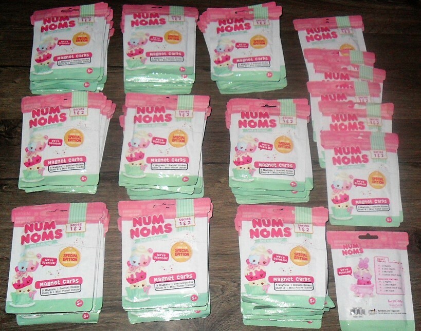 NUM NOMS SERIES 1 & 2 MAGNET CARDS BULK LOT OF 100 PACKS NEW SEALED | eBay