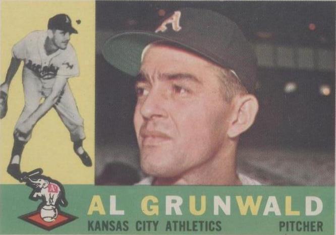 1960 Topps - Al Grunwald #427 White Back (RC) for sale online | eBay