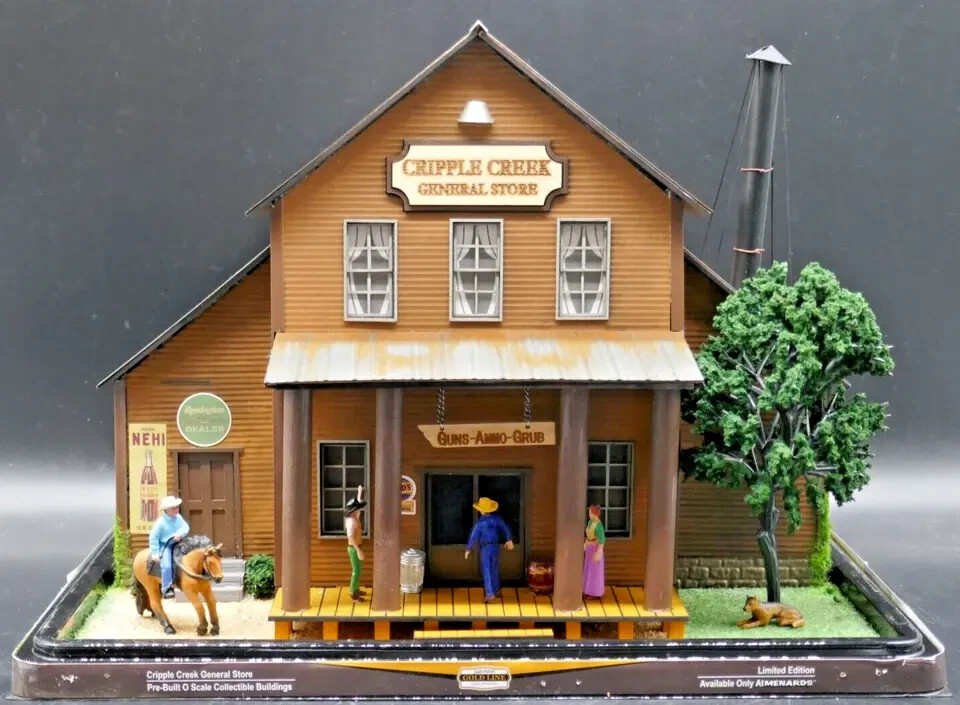 Menards O Gauge Cripple Creek General Store 279-8306 Lighted Pre Built ...