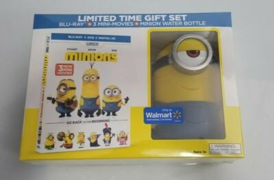 Minions Limited Time Exclusive Gift Set Blu-ray, DVD + 3 Mini Movies ...