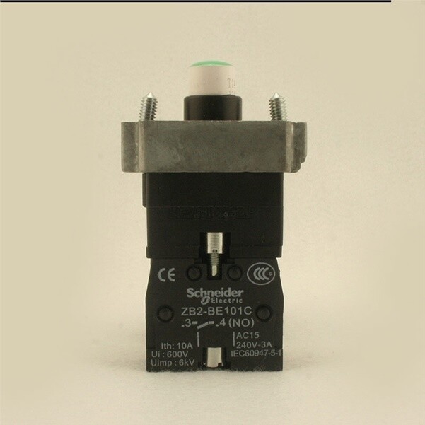 With Green Led Schneider ZB2BWB31C Contact Base New 1No 24V ZB2BWB31 ul ...