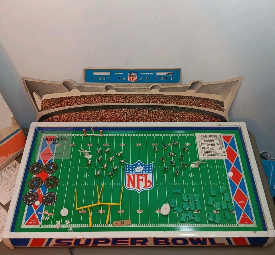 Vintage Tudor Super Bowl NFL Electric Tabletop Football W/ 2 Teams ...