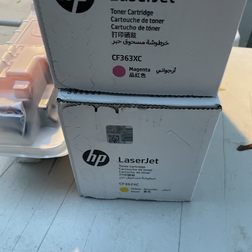 GENUINE HP 508X Toner Set, CF360XC CF361XC CF362XC CF363XC NEW | eBay