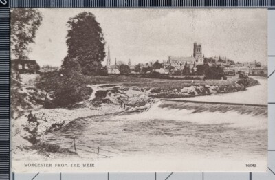 OLD POSTCARD 1909 WORCESTER FROM THE WEIR | eBay Australia