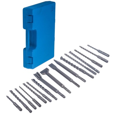 Drill Holes Bits Flat Point Chisel Tool Set for SDS Plus drills 14mm ...