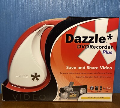 Dazzle DVD Recorder Plus VCR VHS Convert Video USB PC DVD PINNACLE 12 ...