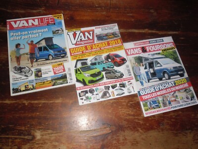 A VOIR !!! LOT 3 ANCIENS MAGAZINES " VAN MAGAZINE, VAN LIFE.... " 2017/ ...