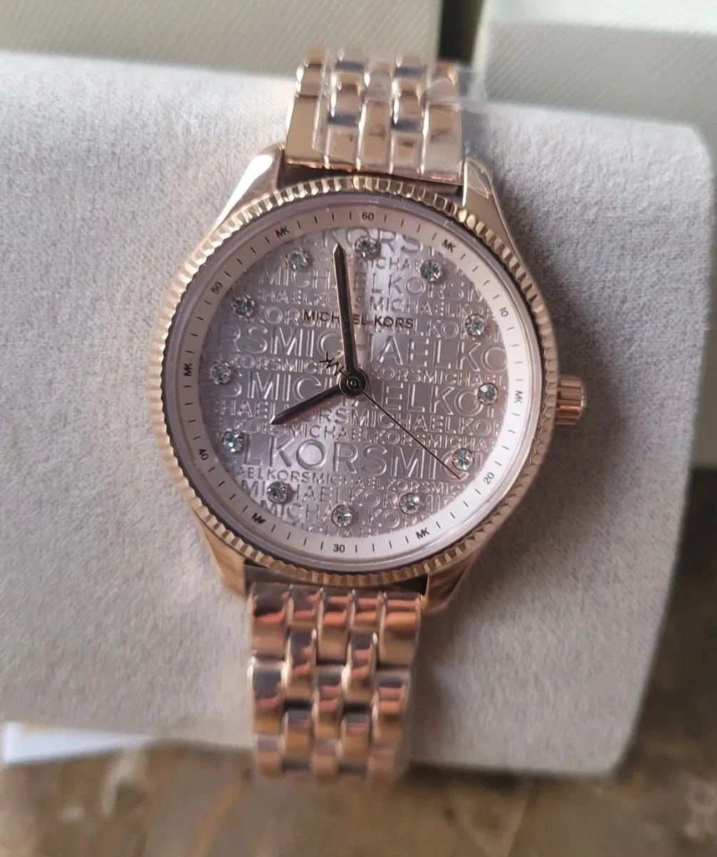 Michael Kors Rose Gold Watch With Diamonds