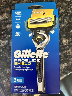Gillette ProGlide Shield Men 5-Blade Razor (1 Handle & 2 Cartridges) | eBay
