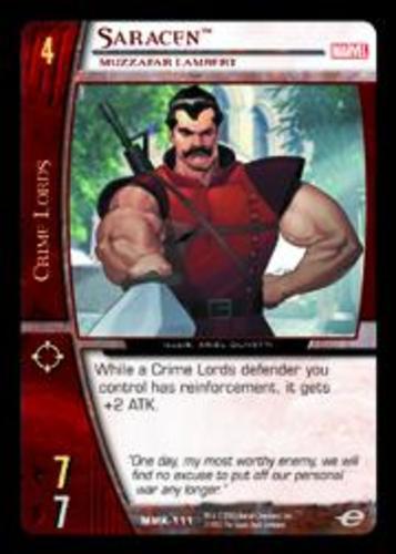 VS System: Saracen, Muzzafar Lambert [Played] Marvel Knights TCG CCG ...