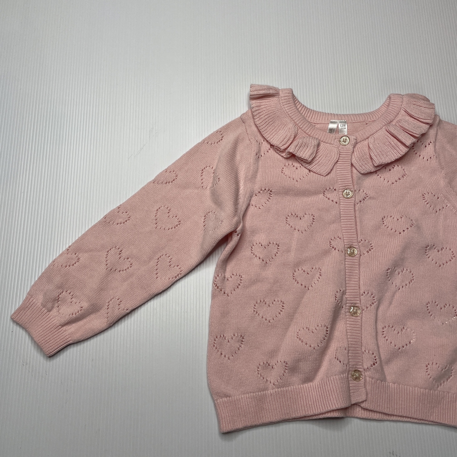 Girls size 0-1, ORCHESTRA, pink knitted cotton cardigan, EUC | eBay