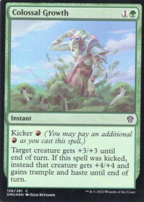 2X COLOSSAL GROWTH 158/281 FOIL DOMINARIA UNITED MTG MAGIC NM X2 | eBay
