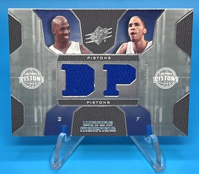2007-08 SPx - GAME USED DUAL PATCH Chauncey Billups, Tayshaun Prince # ...