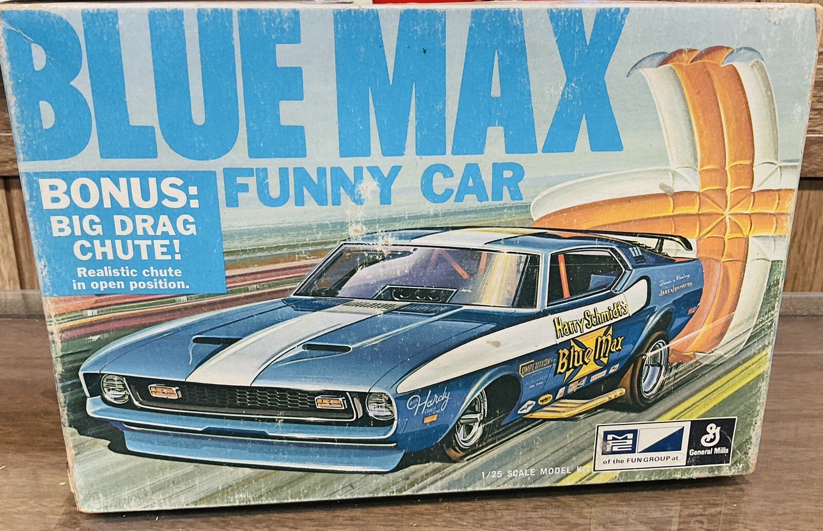 MPC Blue Max Ford Mustang Funny Car 1/25 Sealed Components | eBay