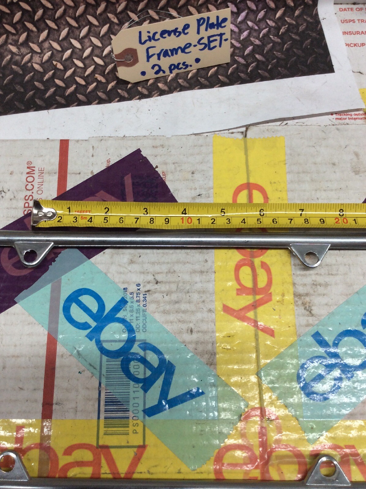 DATSUN NISSAN 240Z License Plate Frame Trim Bezel (SET) 2Pcs * SHIPS ...