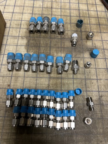 SS SWAGELOK TUBE ADAPTER FITTINGS Assortment Lot Huge Deal!!! | eBay