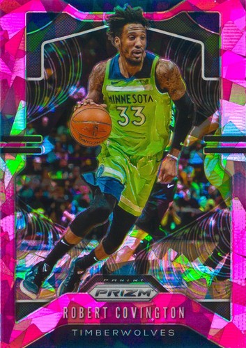 Robert Covington 2019-20 Prizm Basketball Pink Cracked Ice Prizm Holo ...