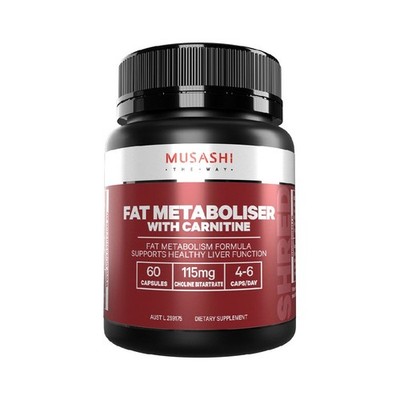 Musashi Fat Metaboliser With Carnitine 60 Capsules | eBay