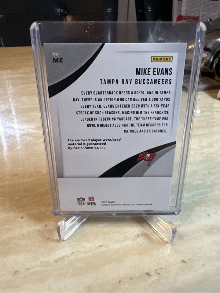 Mike Evans 2020 Panini Prime Pro Bowl Patch # /34 Tampa Bay Buccaneers ...