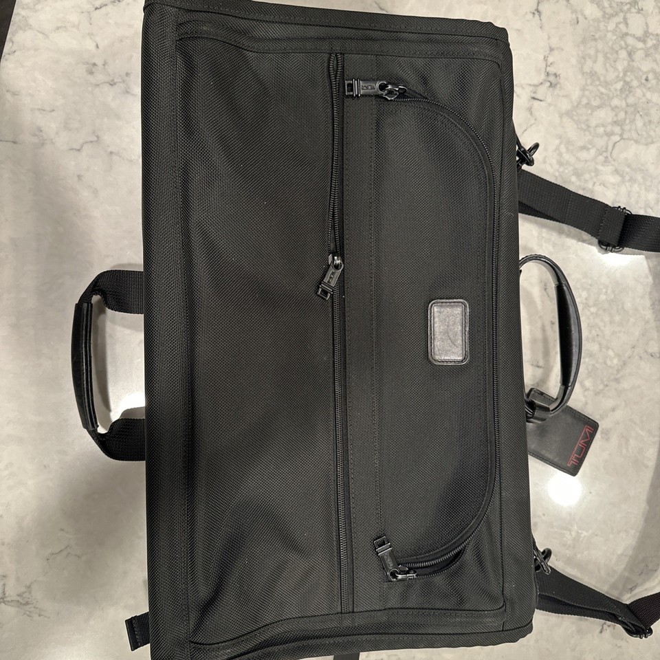 TUMI Tri-Fold Alpha Garment Bag Carry-On Durable Nylon Black 234D3 ...