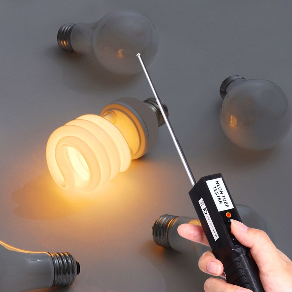 Hand Held Tester Fluorescent Lamp Detector Neon Light Tube LED Handheld ...
