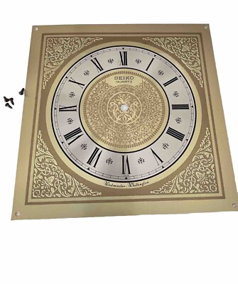 Seiko Quartz Clock Dial for Whittington Westminster Chime w/Screws | eBay