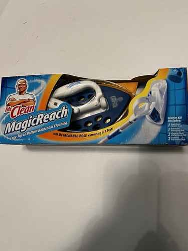 Mr. Clean Magic Reach Starter Kit Bathroom Cleaning Tool Detachable Pole New! | eBay