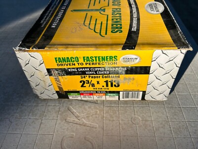 2-3/8 x .113 Fanaco paper tape 34 degree strip framing nails, 5000 ct ...