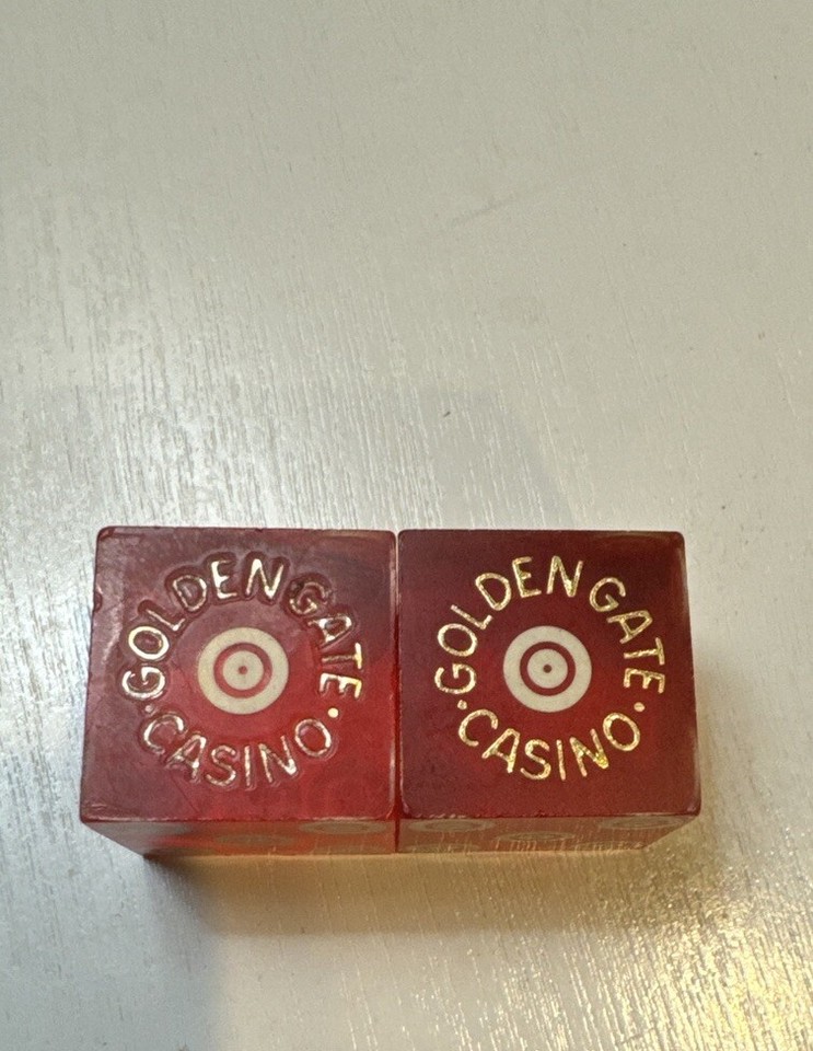 Rare Vintage GOLDEN GATE CASINO Craps Game Die Las Vegas Nevada Golden ...