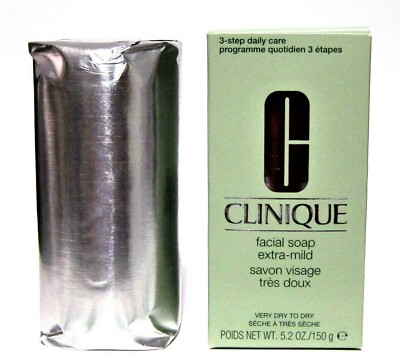 Clinique Facial Soap Bar Extra Mild 5.2 oz/150 g - Full Size - NIB | eBay