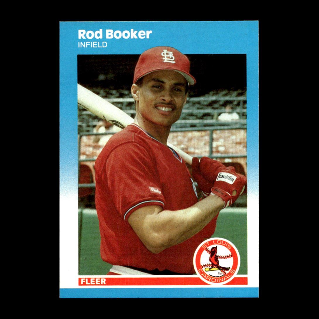Rod Booker 1987 Fleer Update St. Louis Cardinals #U-7 Nice R304 | eBay