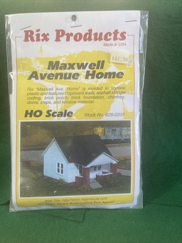 Rix Products HO Scale 628-0202 Maxwell Avenue Home Kit W/ Porch (KJT425 ...