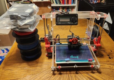 Airwolf 3D AW3D XL 3D Printer With PCB Heatbed-Derived From Prusa MK1 ...
