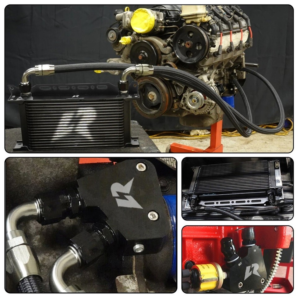 13 ROW AN10 ENGINE OIL COOLER KIT BOLT ON 97-04 CHEVROLET CORVETTE C5 ...